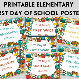 Printable Educational Posters and First Day of School Posters - Etsy