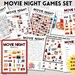 Printable Movie Night Game Set, Instant Download of 26 Games - Etsy