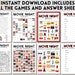 Printable Movie Night Game Set, Instant Download of 26 Games - Etsy