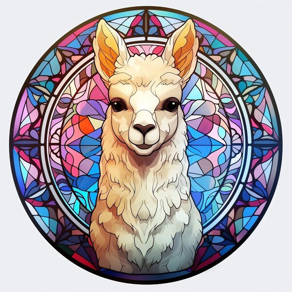 Alpaca Stained Glass - Etsy