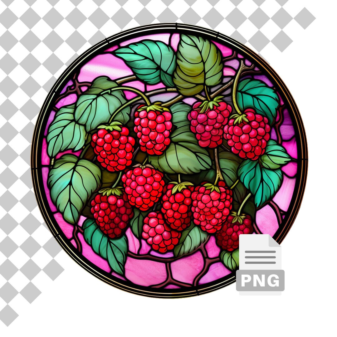 Raspberry Round PNG Image, High Quality 350 DPI for Wind Spinners ...