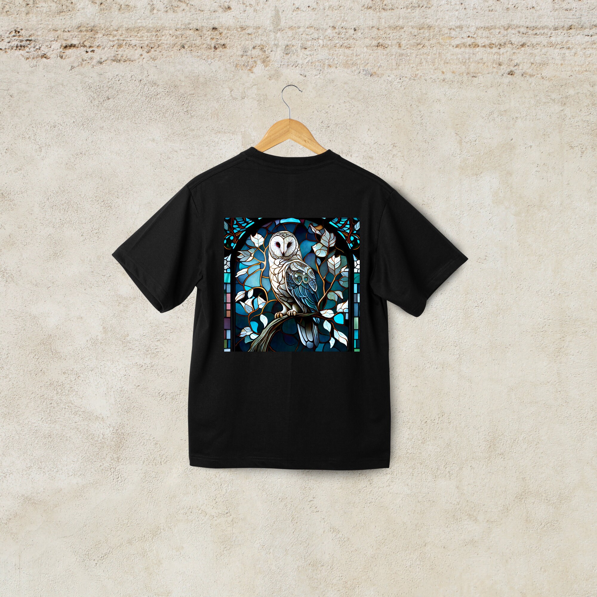 Owl Stained Glass Sublimation Designs, Stain Glass Pattern, Faux ...