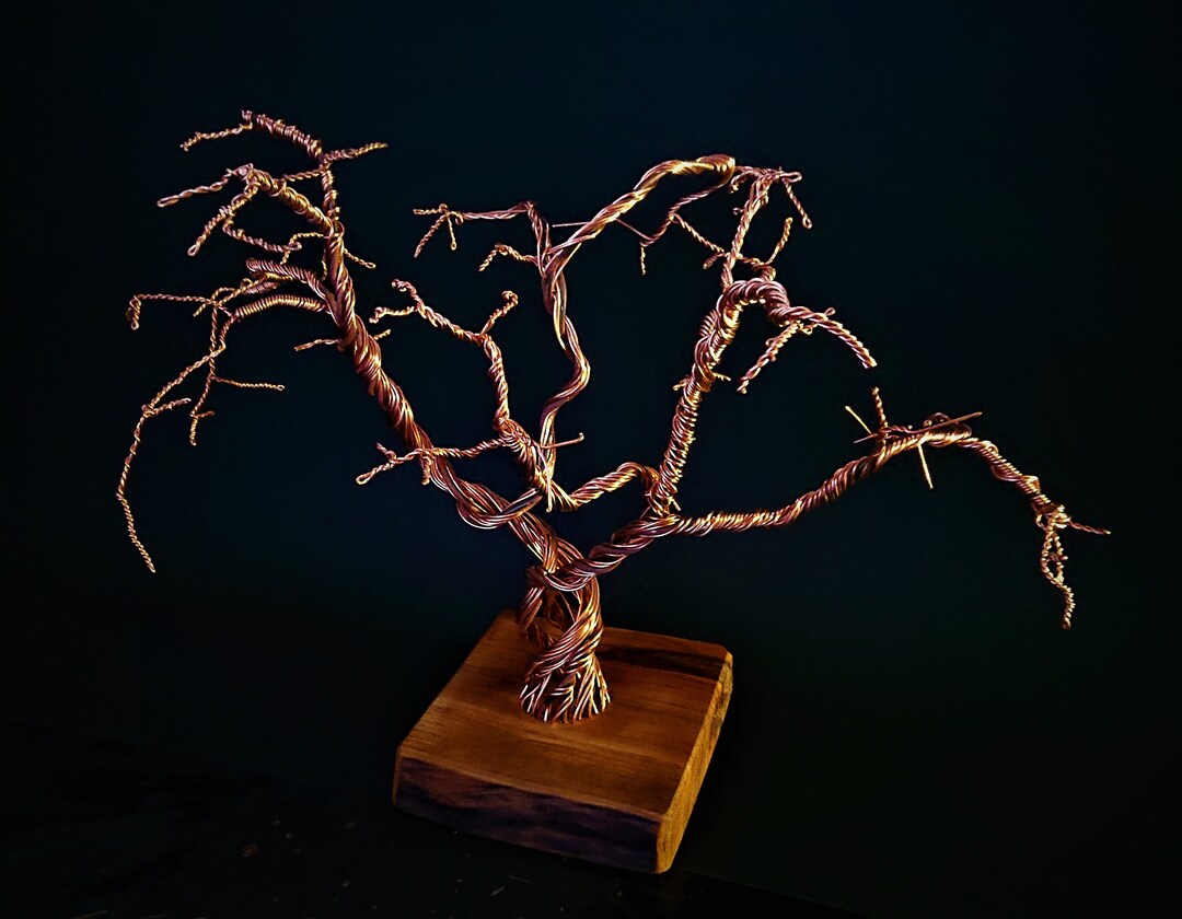Tree Nr1 Recycled Wire Copper Tree - Etsy