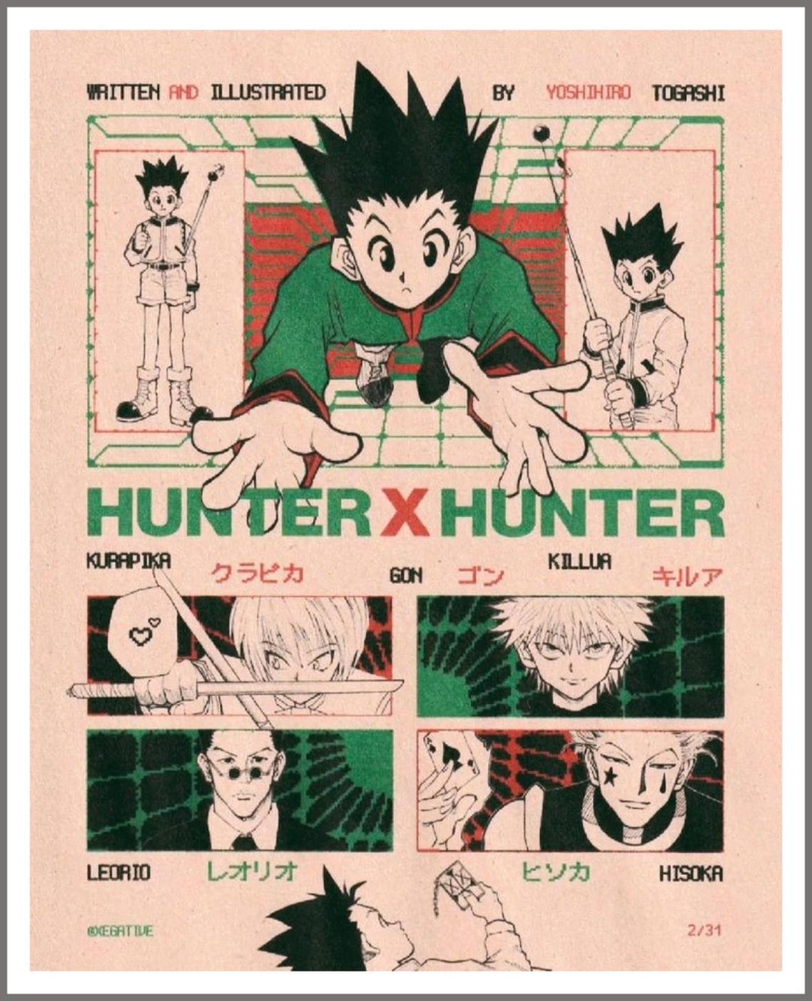 Hunterxhunter Handmade Poster - Etsy