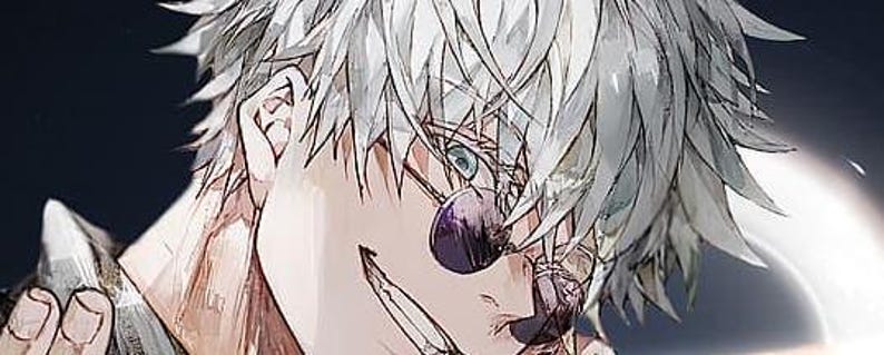 Gojo Form Jujutsu Kaisan Handmade Anime Poster - Etsy