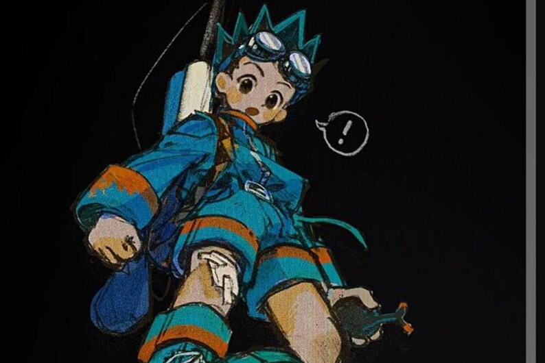 Gon Freecss Hunterxhunter Handmade Poster on Chart Paper - Etsy