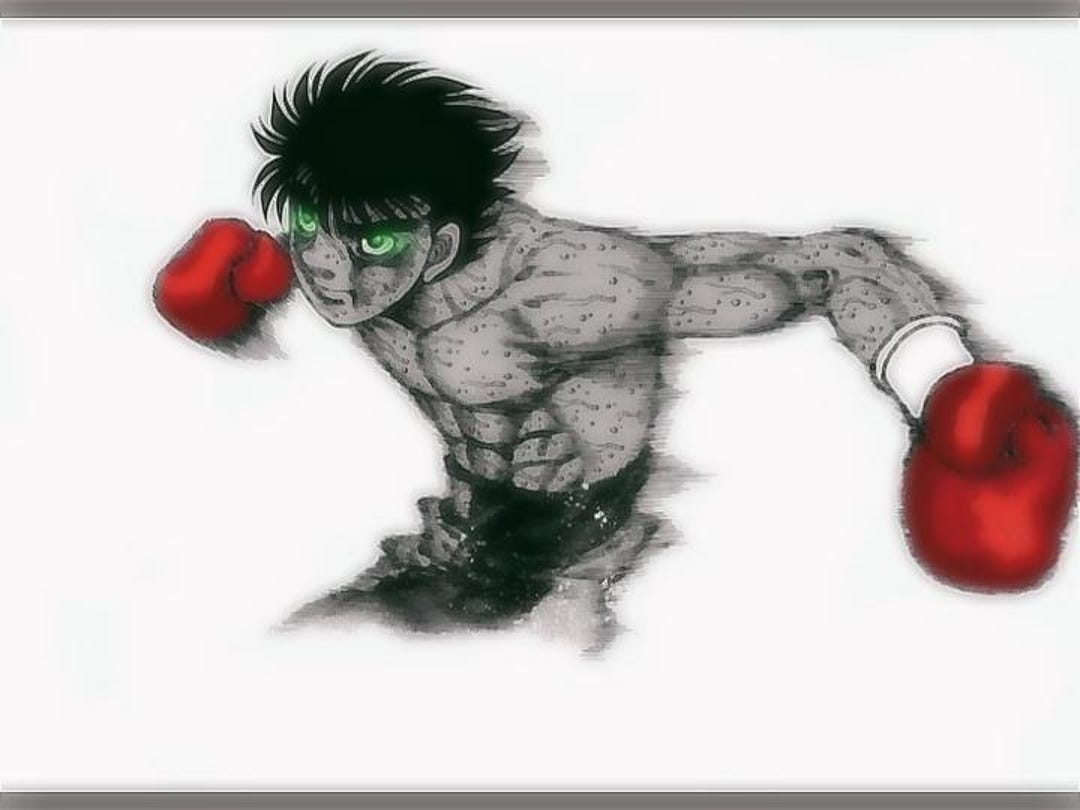 Hajime No Ippo Handmade Manga Poster on Chart Paper, Anime Character ...