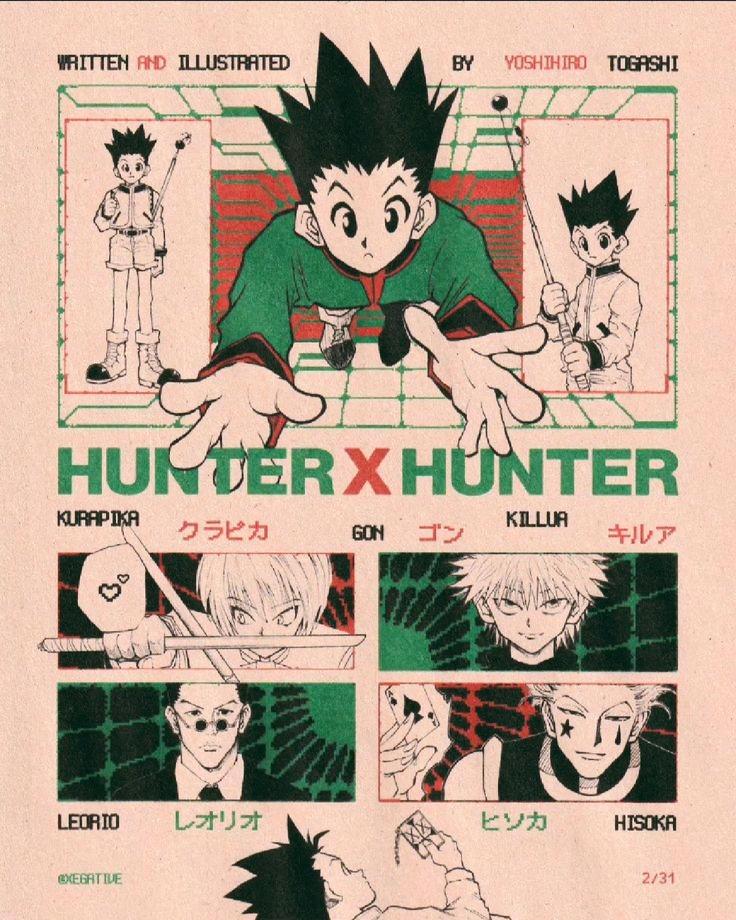Hunterxhunter Handmade Poster - Etsy
