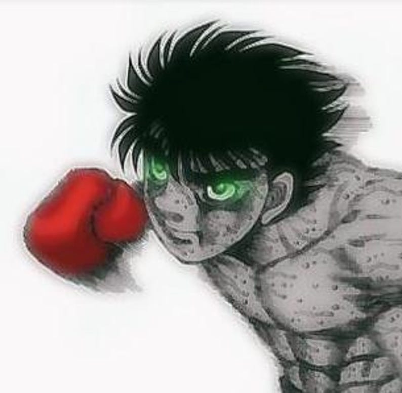 Hajime No Ippo Handmade Manga Poster on Chart Paper, Anime Character ...