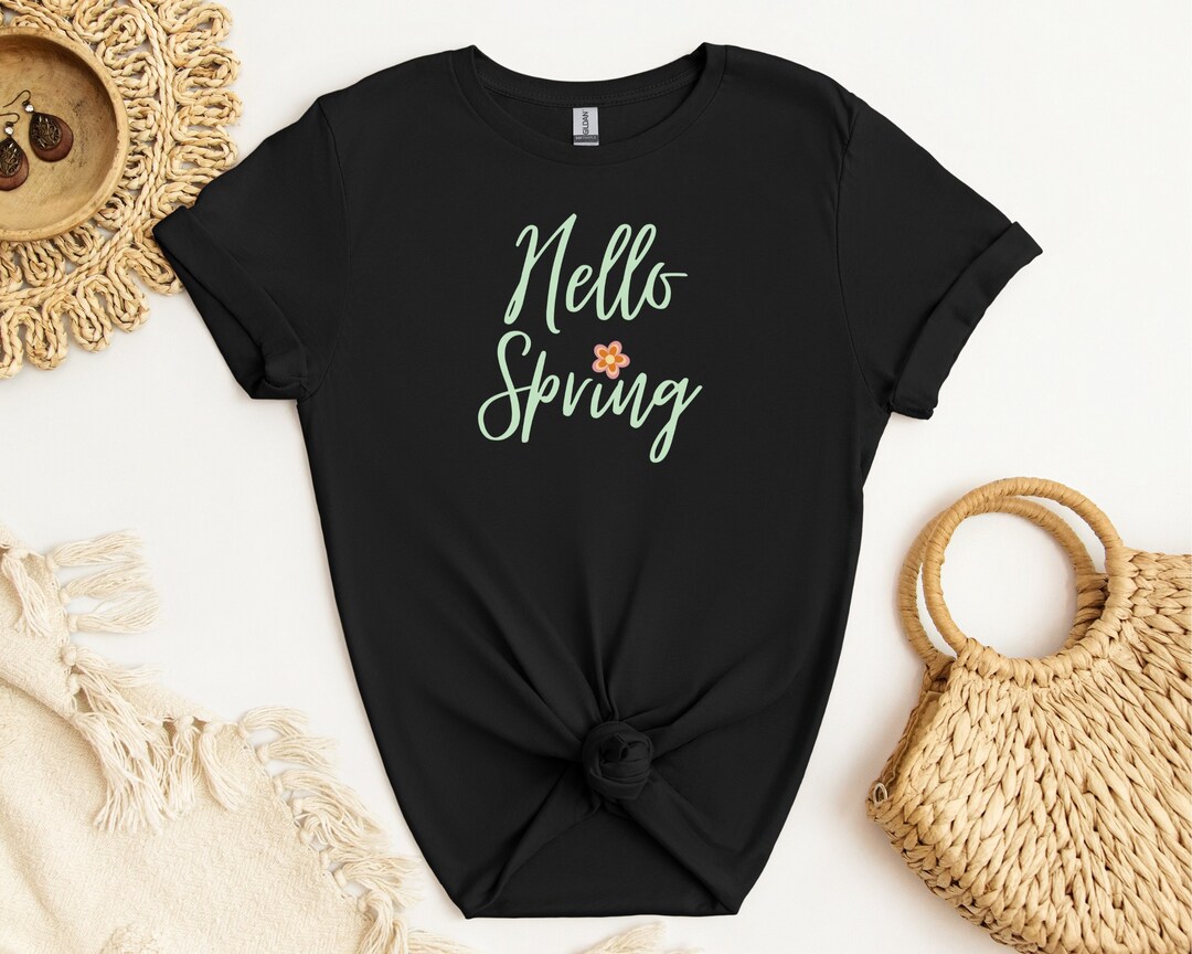 Hello Spring Shirt, Plant Mom, Plant Lover Shirt, Gardener T Shirt ...