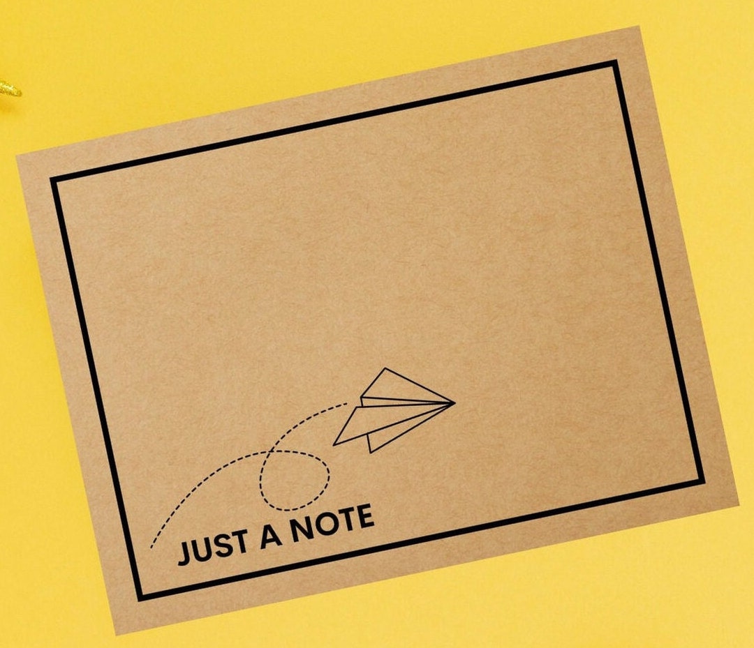 Paper Airplane Note Card Set - Stationery Set - Stationery Gift - Blank ...