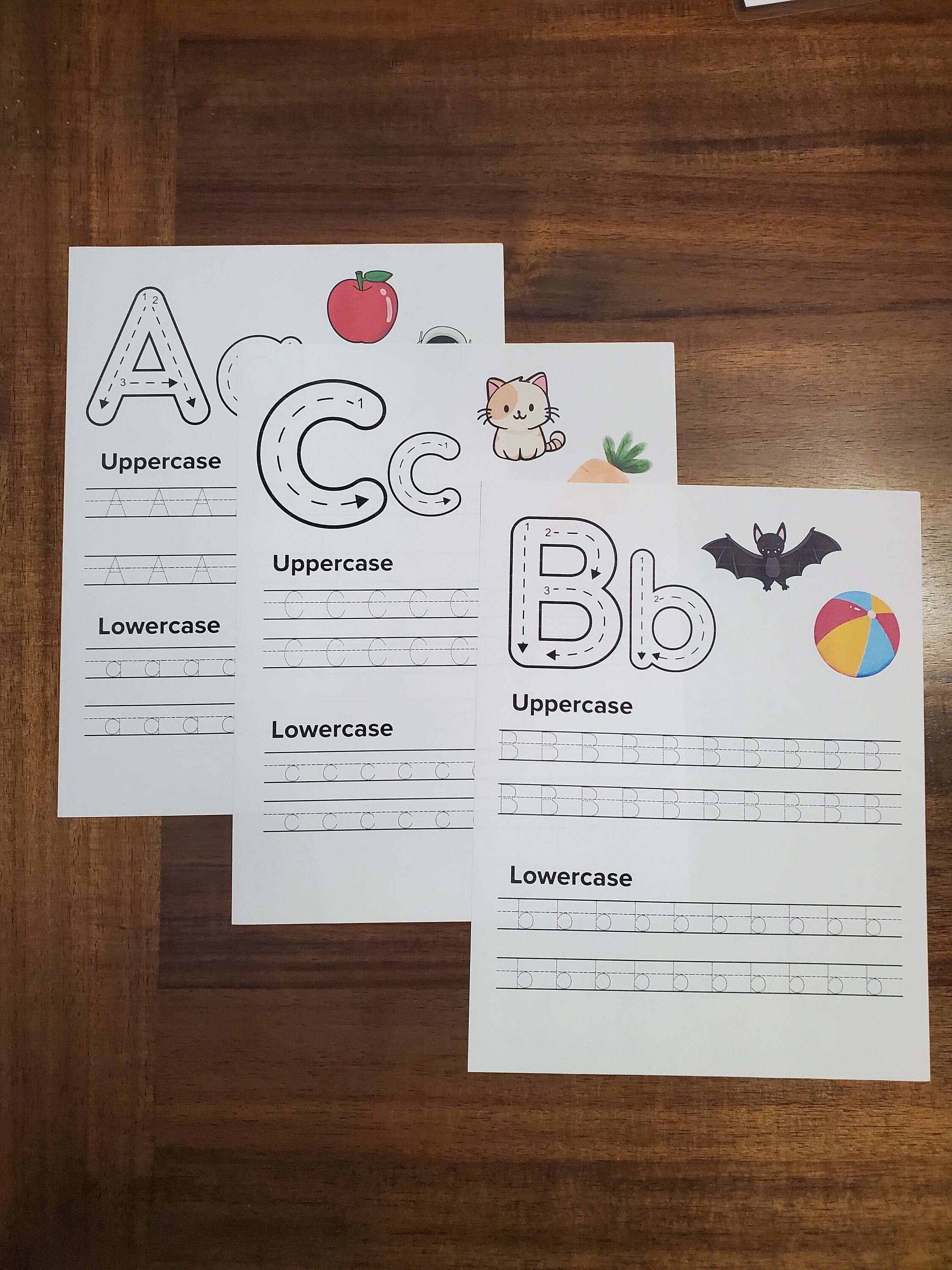 ABC Handwriting / Alphabet Handwriting Uppercase and Lowercase Letters ...