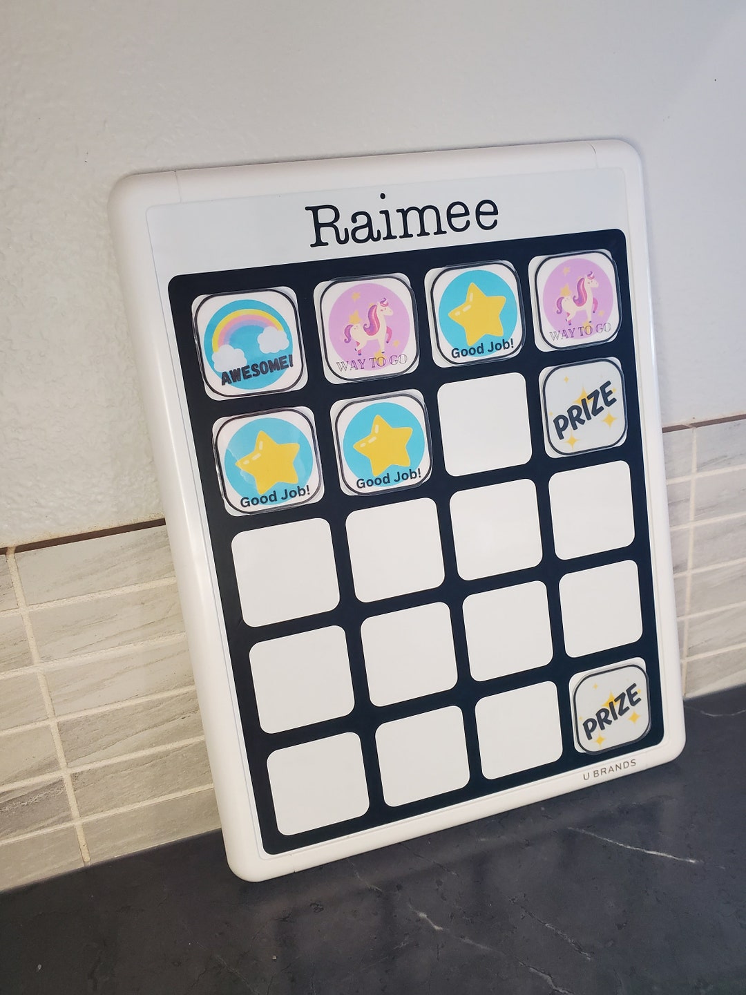 Reusable Sticker Chart/ Reusable Reward Chart/ Reusable Potty Chart - Etsy