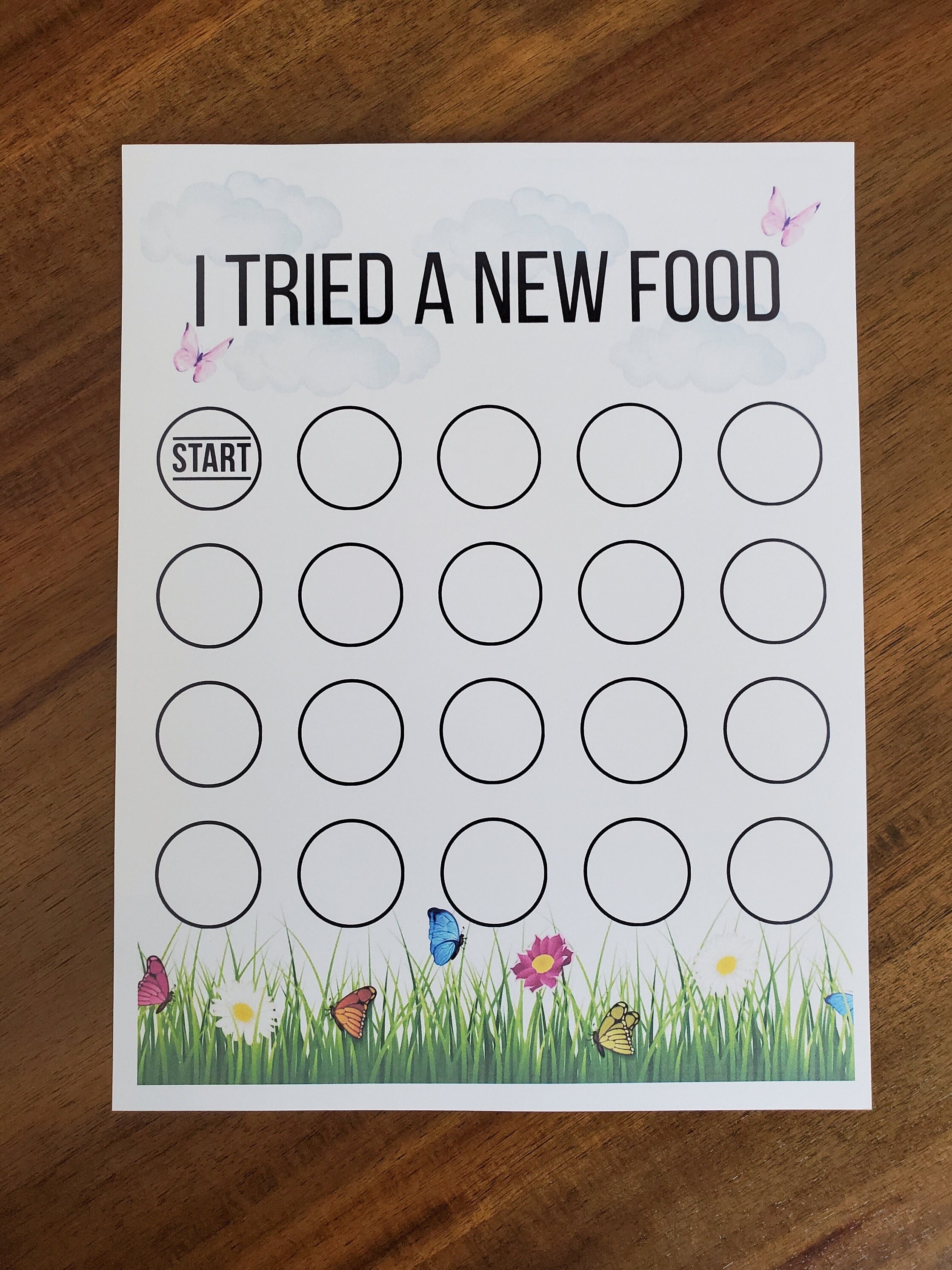 Picky Eater Reward Charts: Try New Foods (PDF Digital Download) - Etsy