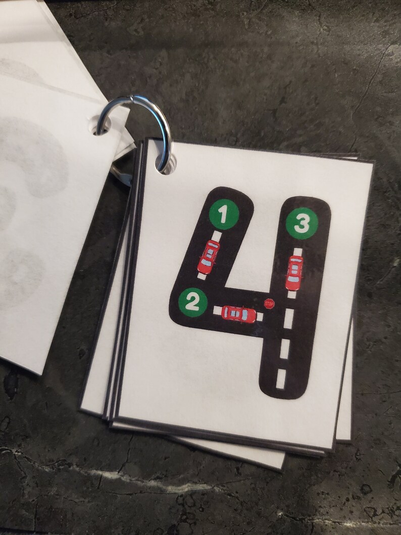 Finger Trace Numbers 1-9 - Etsy