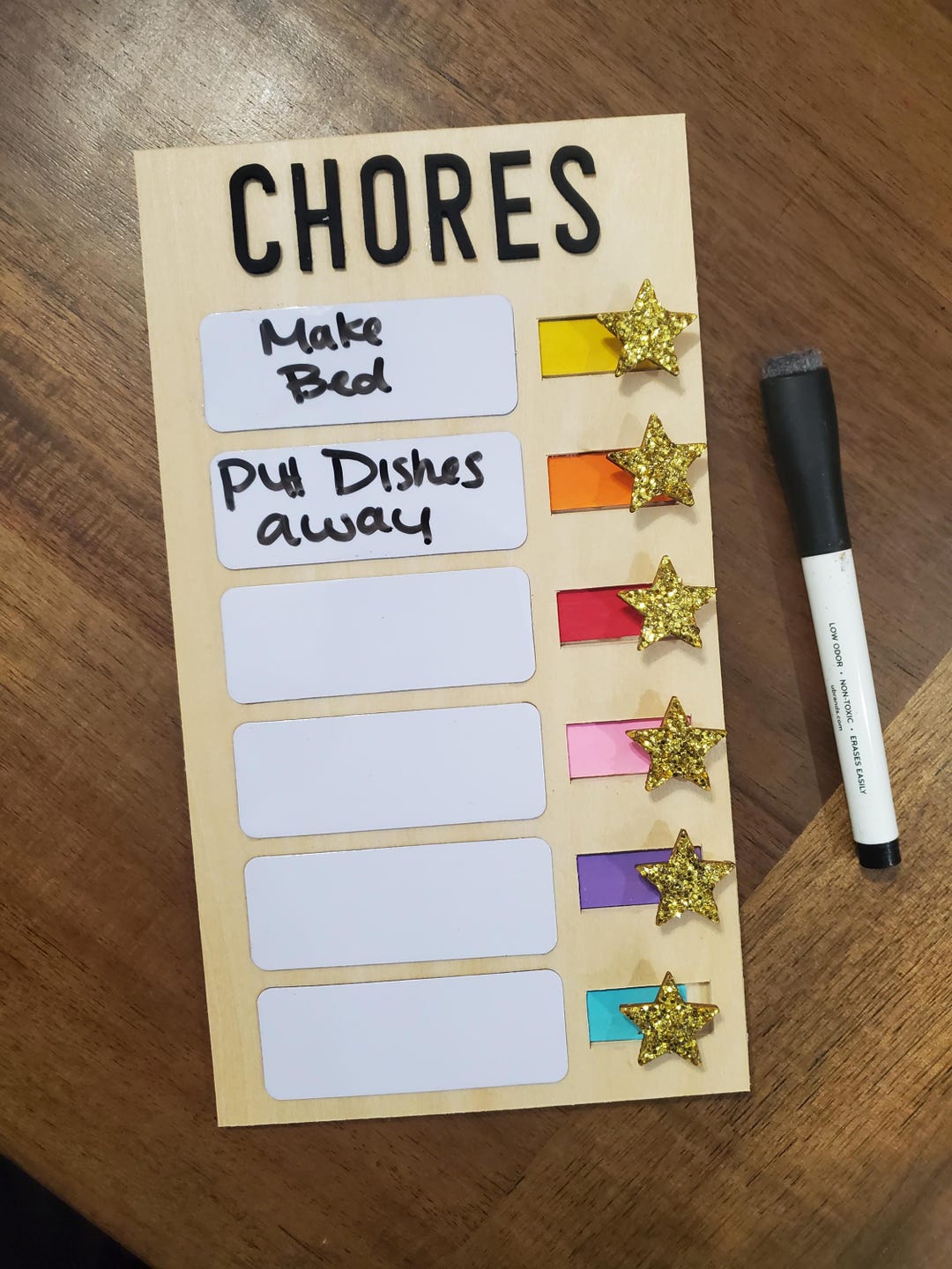 Chore Chart /routine Chart/ Morning Chart / Night Chart / Sliding ...