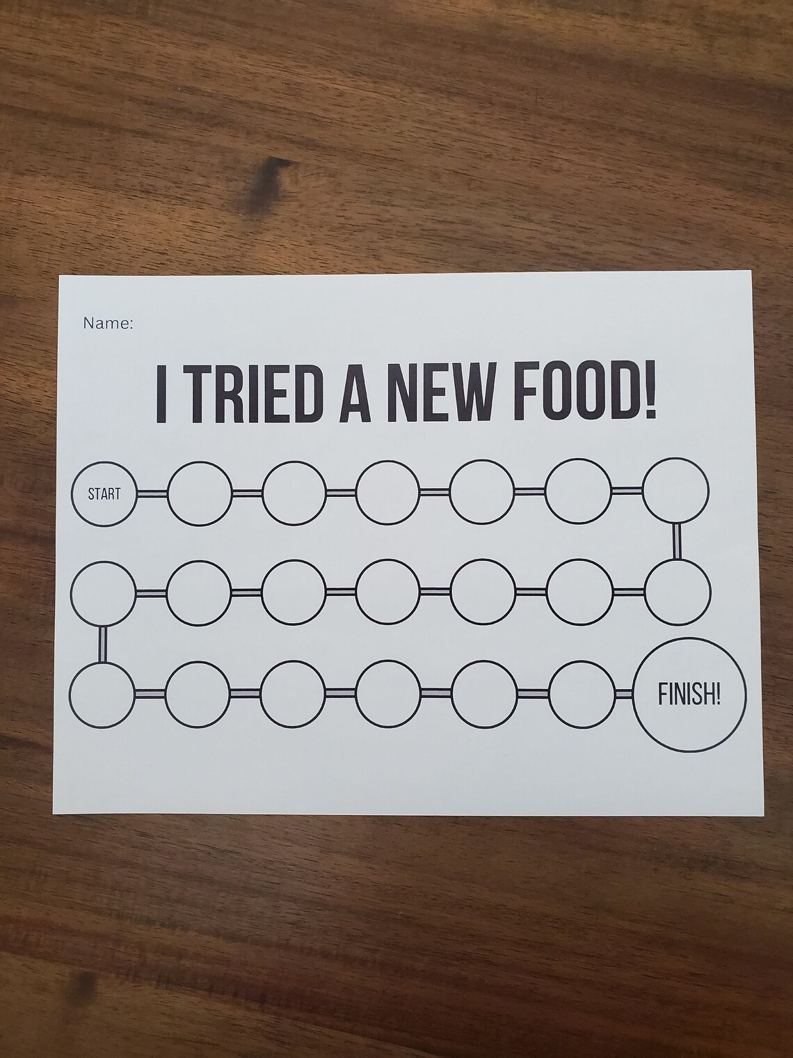 Try New Food Sticker Chart /picky Toddler / Picky Eater Game - Etsy