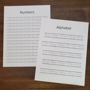 Number Tracing / Letter Tracing - Etsy