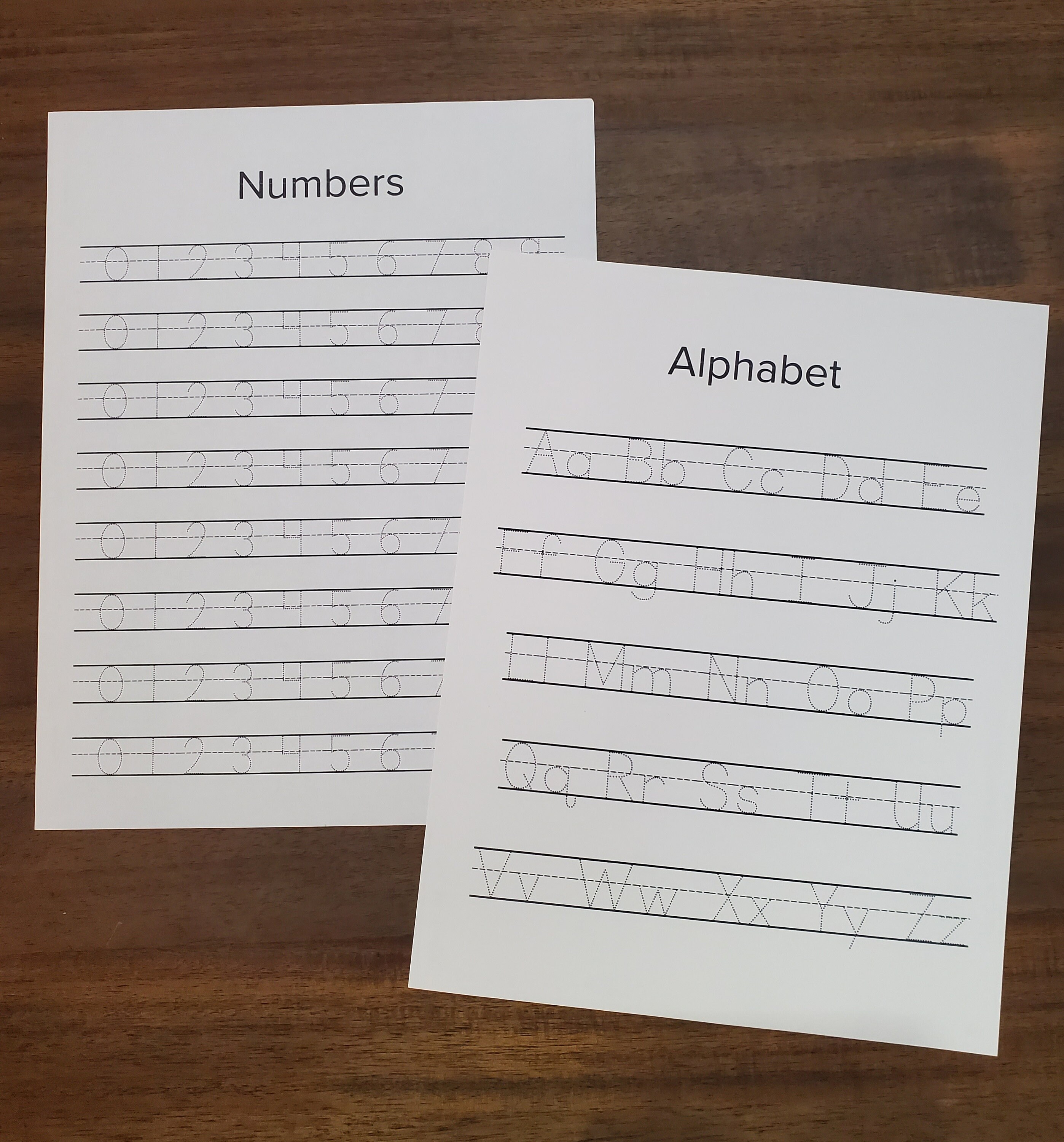 Number Tracing / Letter Tracing - Etsy