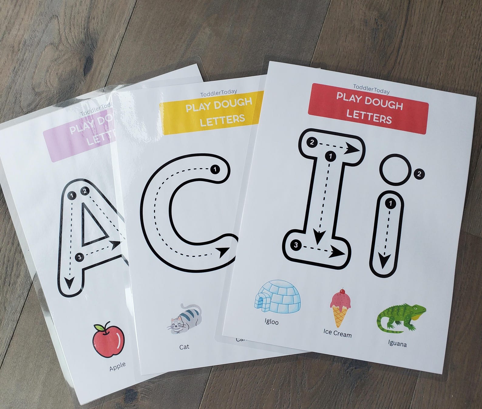 Printable ABC Playdough Mat – Uppercase & Lowercase Letters ...