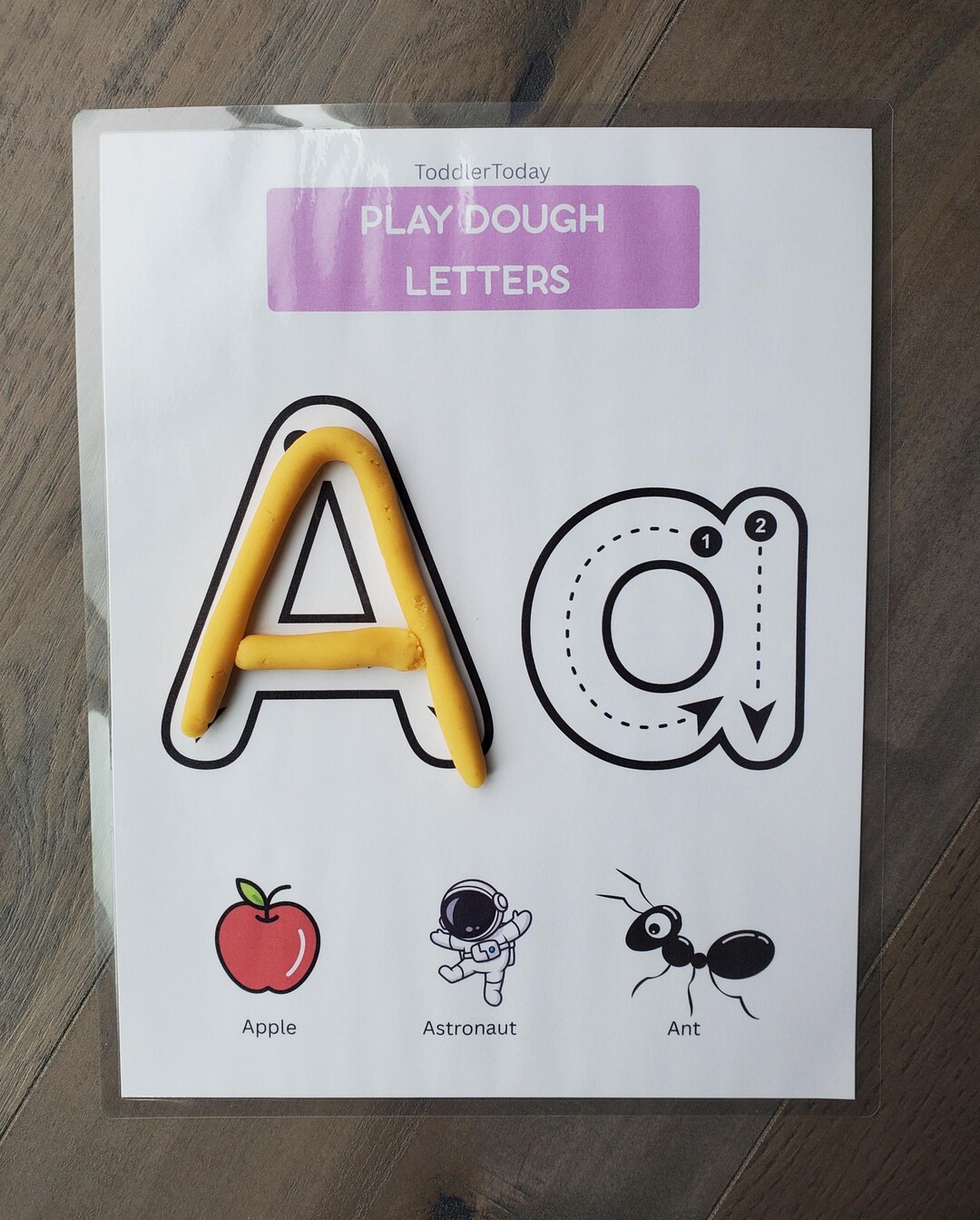 Printable ABC Playdough Mat – Uppercase & Lowercase Letters ...