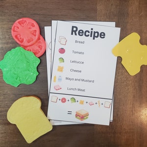 Play Food Recipe - Etsy