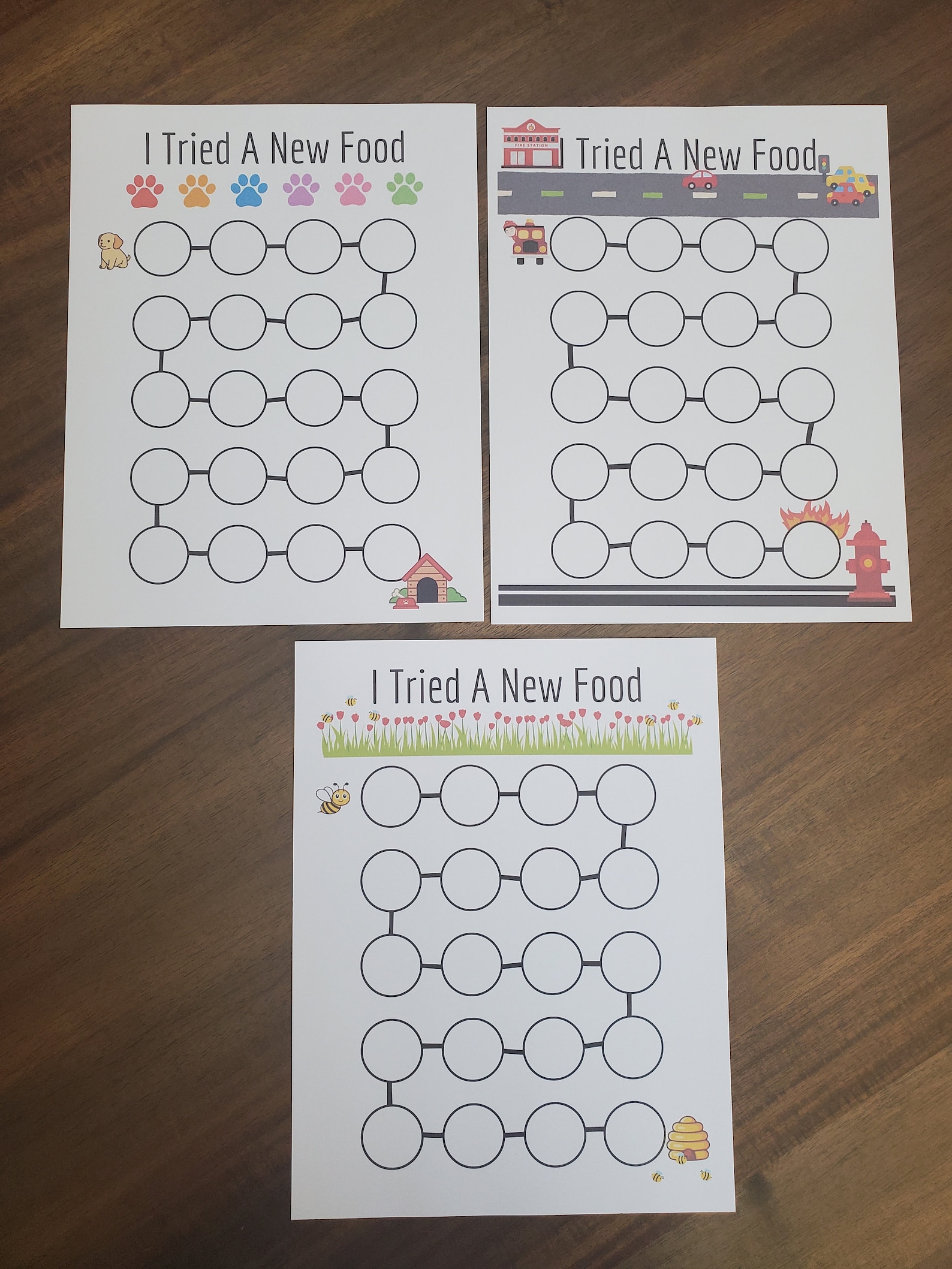 Picky Eater Reward Charts: Try New Foods (PDF Digital Download) - Etsy