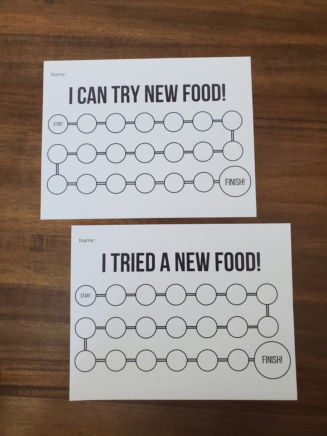 Try New Food Sticker Chart /picky Toddler / Picky Eater Game - Etsy