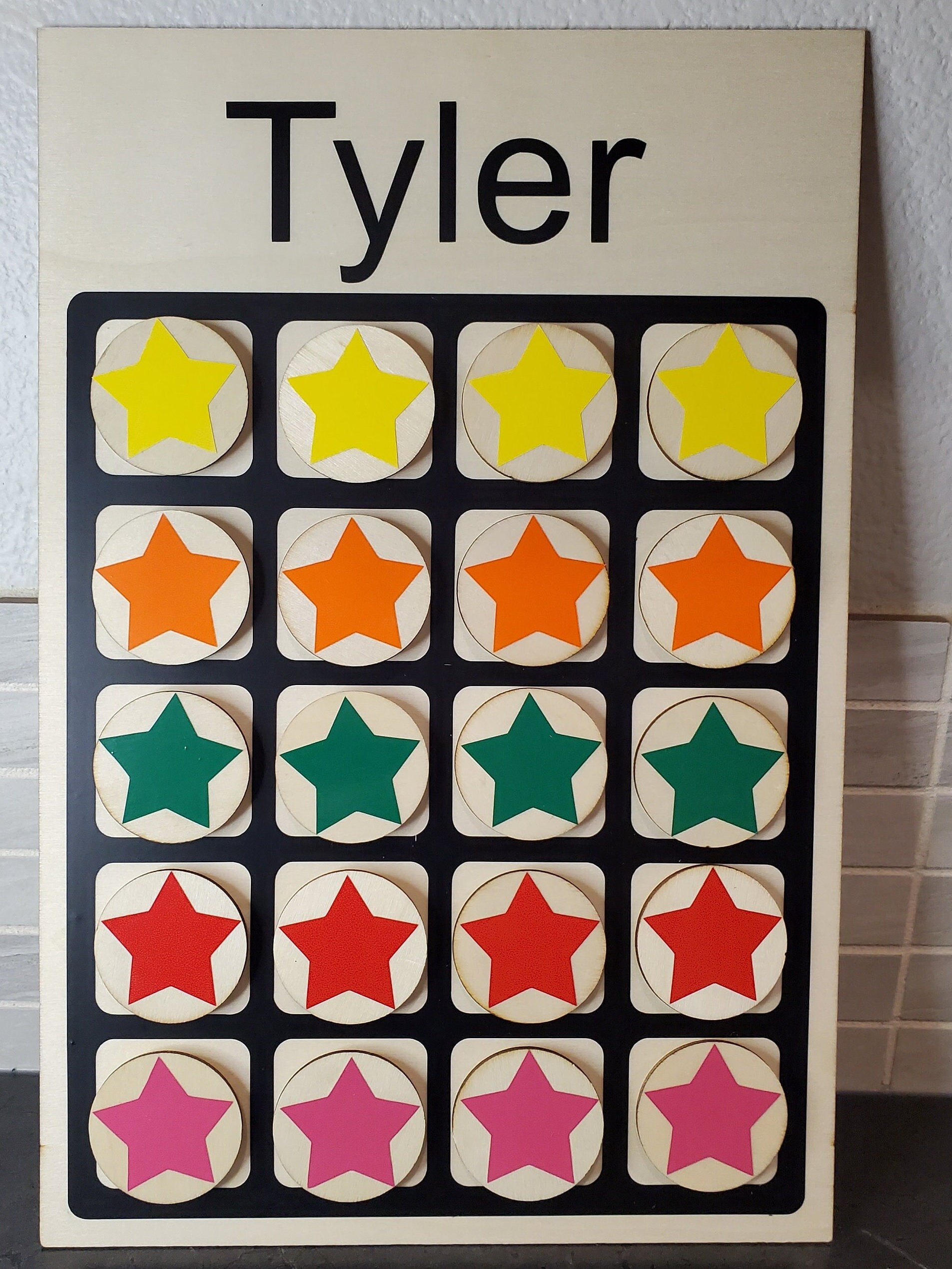 Reusable Sticker Chart/ Reusable Reward Chart/ Reusable Potty Chart - Etsy