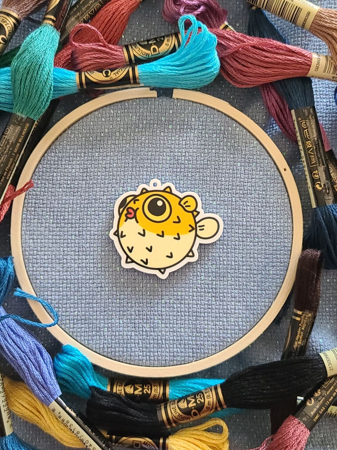 Paul the Pufferfish Needle Minder - Etsy
