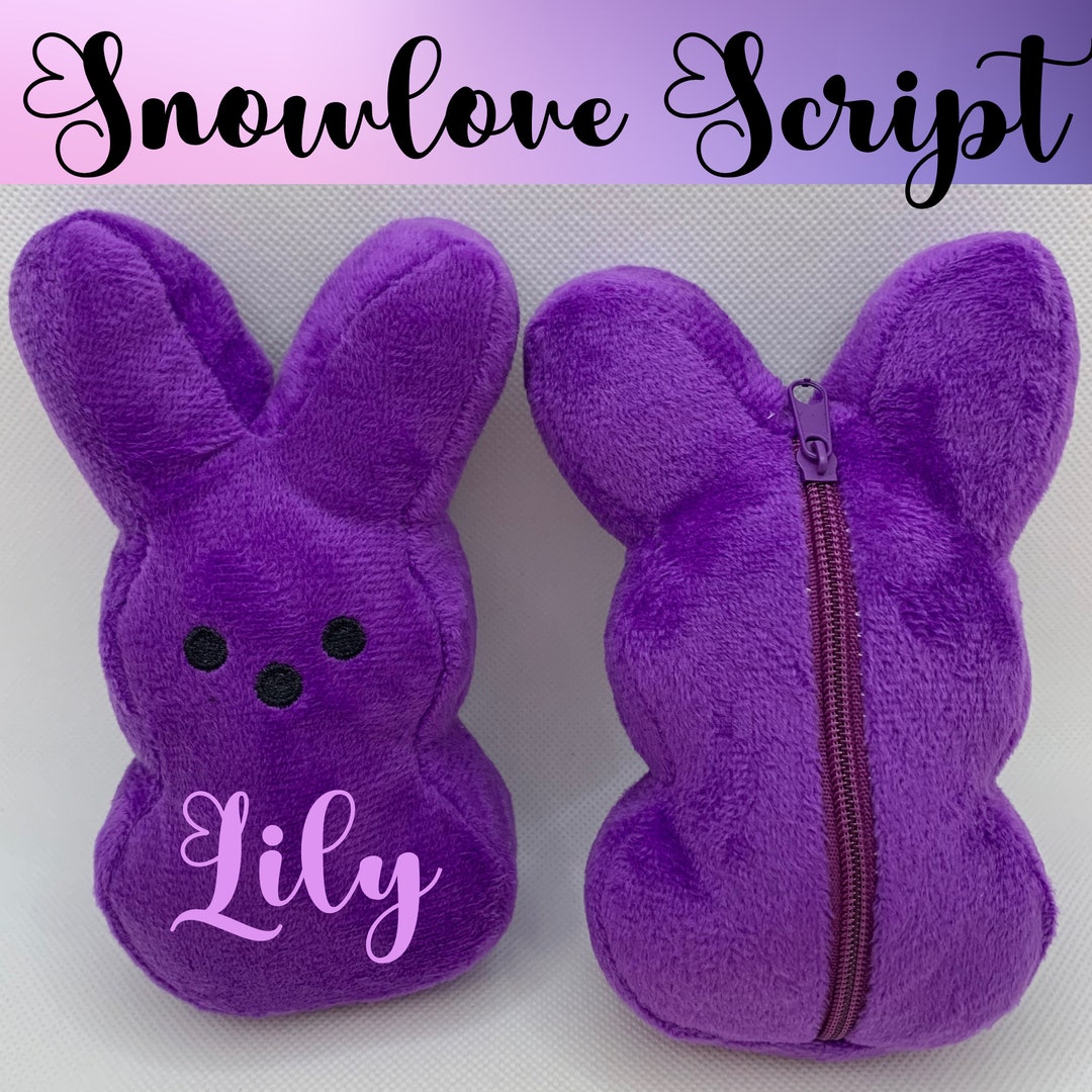 Personalized Stuffed Peeps With Zipper Back - Etsy