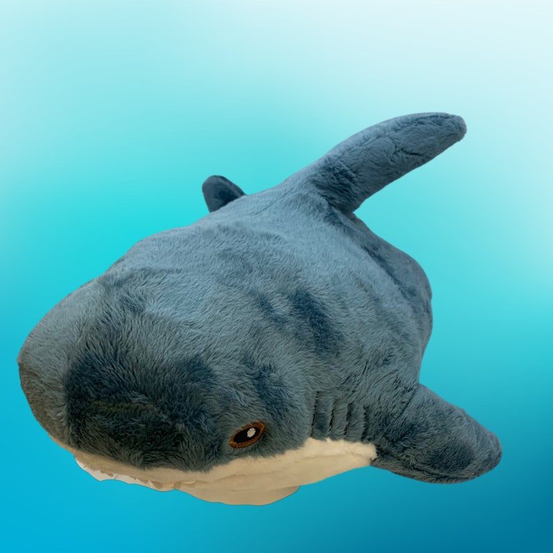 Personalized Stuffed Blue Shark - Etsy