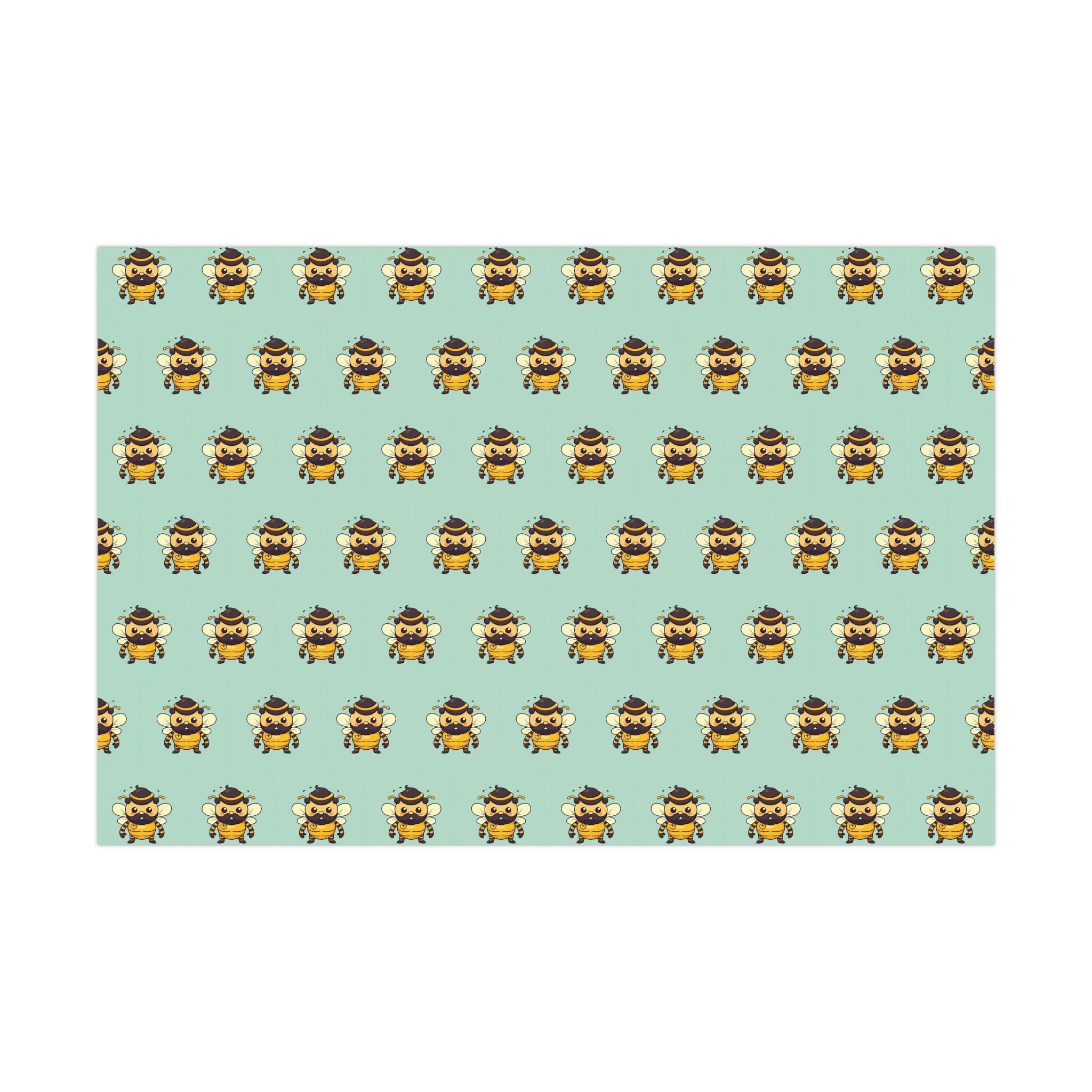Cute Bee Wrapping Paper Worker Bee Wrapping Paper Bee Wrapping Paper ...