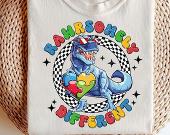 It's Ok to Be Different Autism T-rex Png Sublimation Design Download ...
