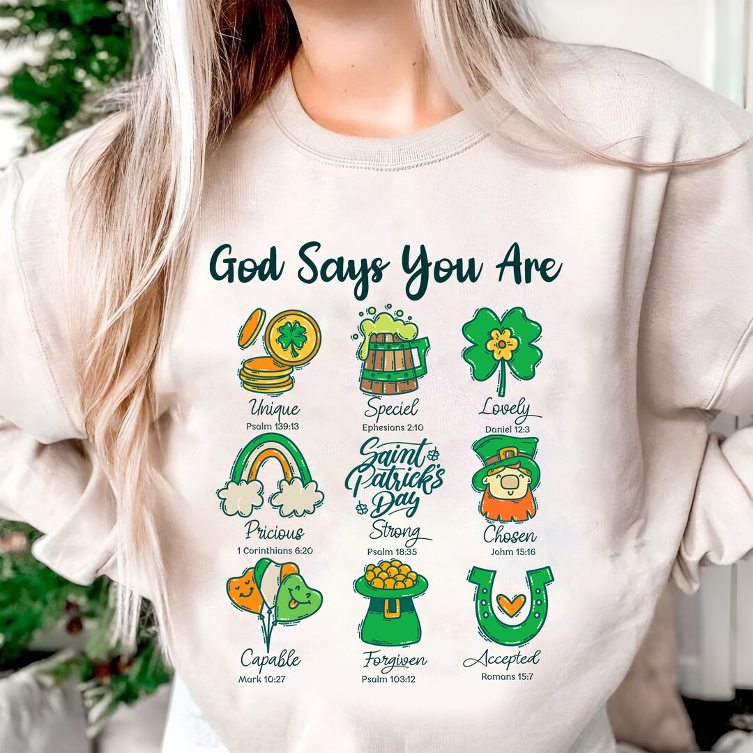 God Says I Am Patricks Day Png Instand Download, St Patrick Days Png ...