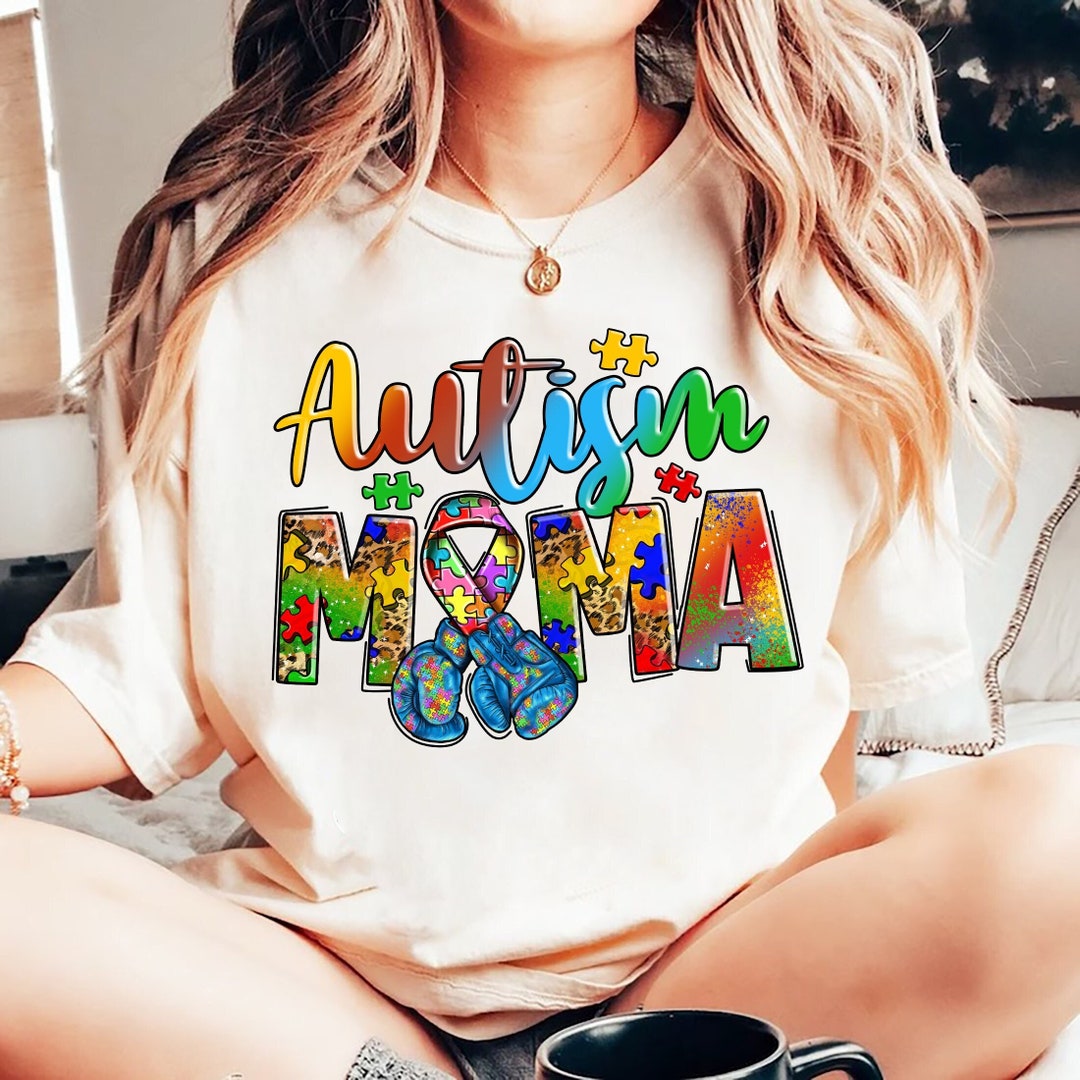 Autism Awareness With Boxing Gloves Png Instant Download, Autism ...