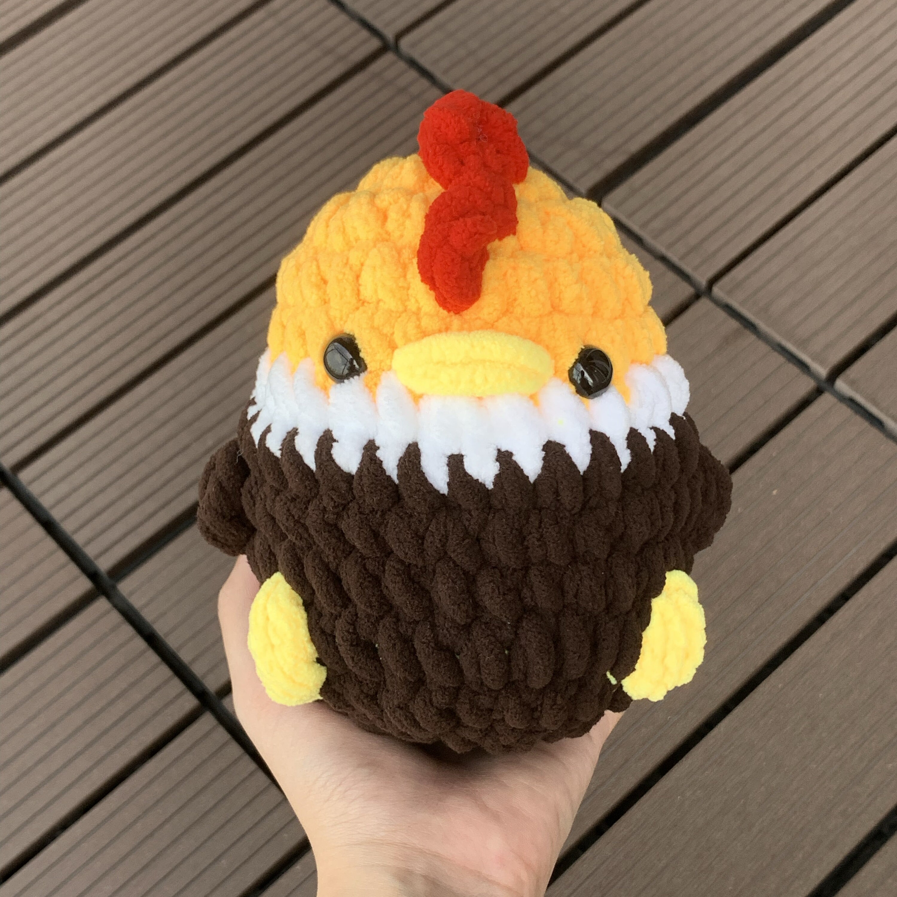 Crochet Chicken Plush Patterncrochet Mini Chicken - Etsy