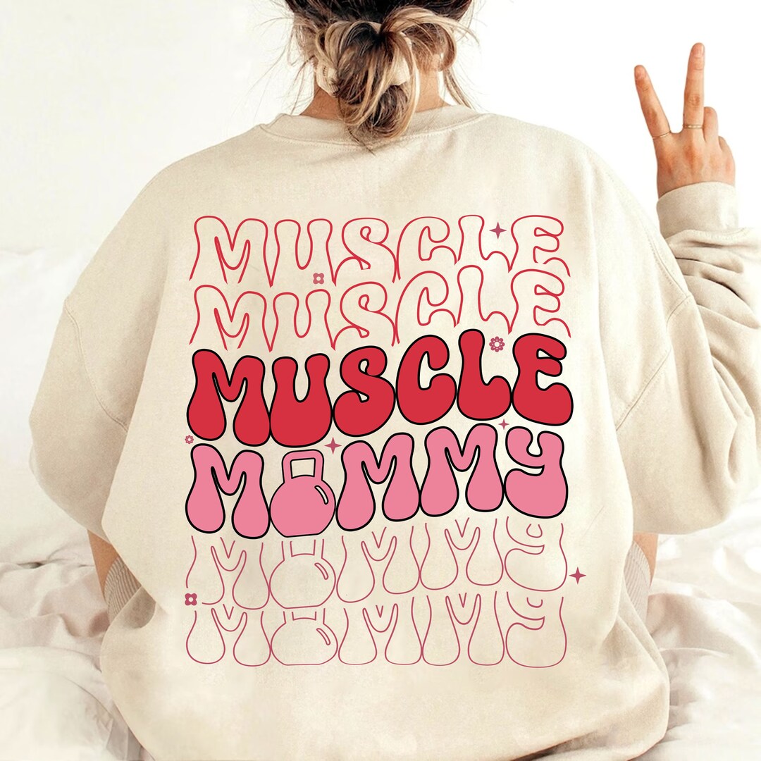 Funny Gifts for Gym Lovers, Muscle Mommy PNG, Workout Designs for ...