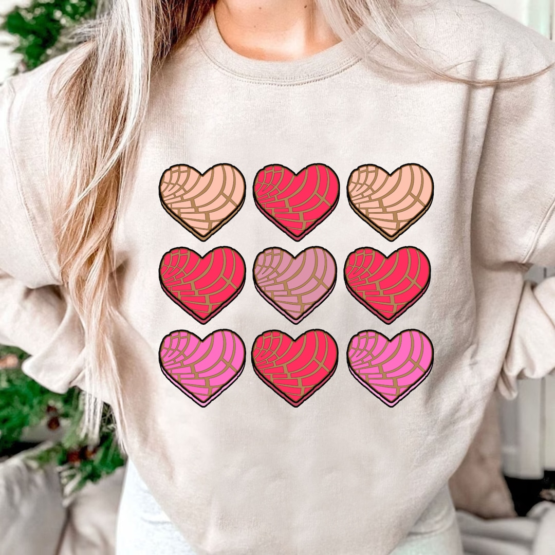 Conchas Pan Dulce Heart PNG Instand Download, Mexican Valentine PNG ...