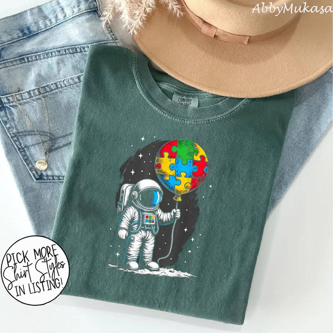 Astronaut Balloon Autism Awareness Shirt, Autism Shirt, Autism ...