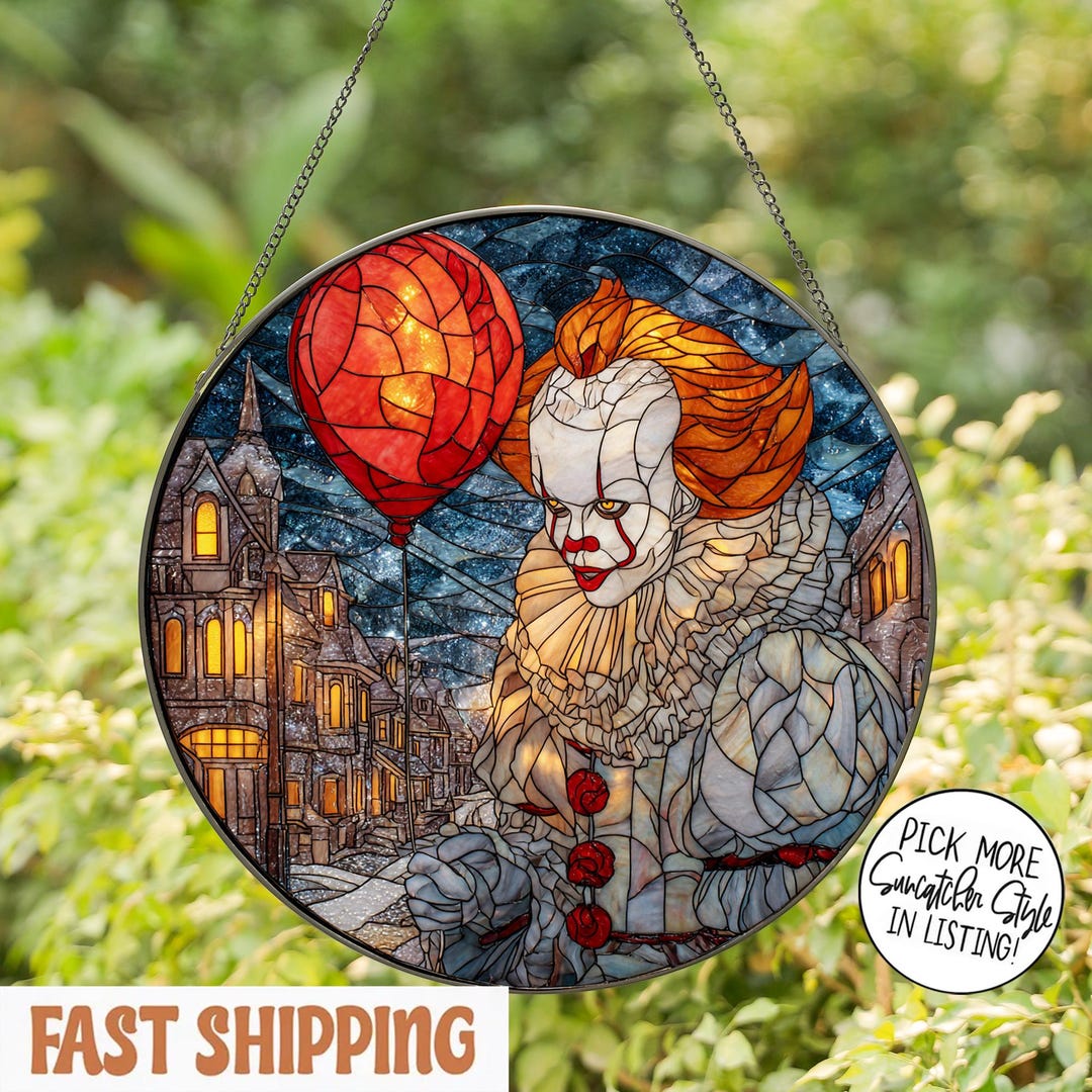 Christmas Pennywise Suncatcher, Pennywise Xmas Suncatcher, Christmas ...