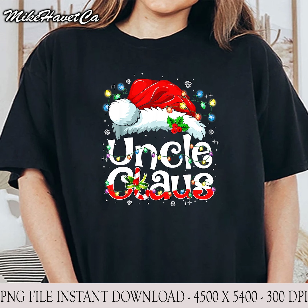 Uncle Claus Png Retro Christmas Png Uncle Christmas Png - Etsy