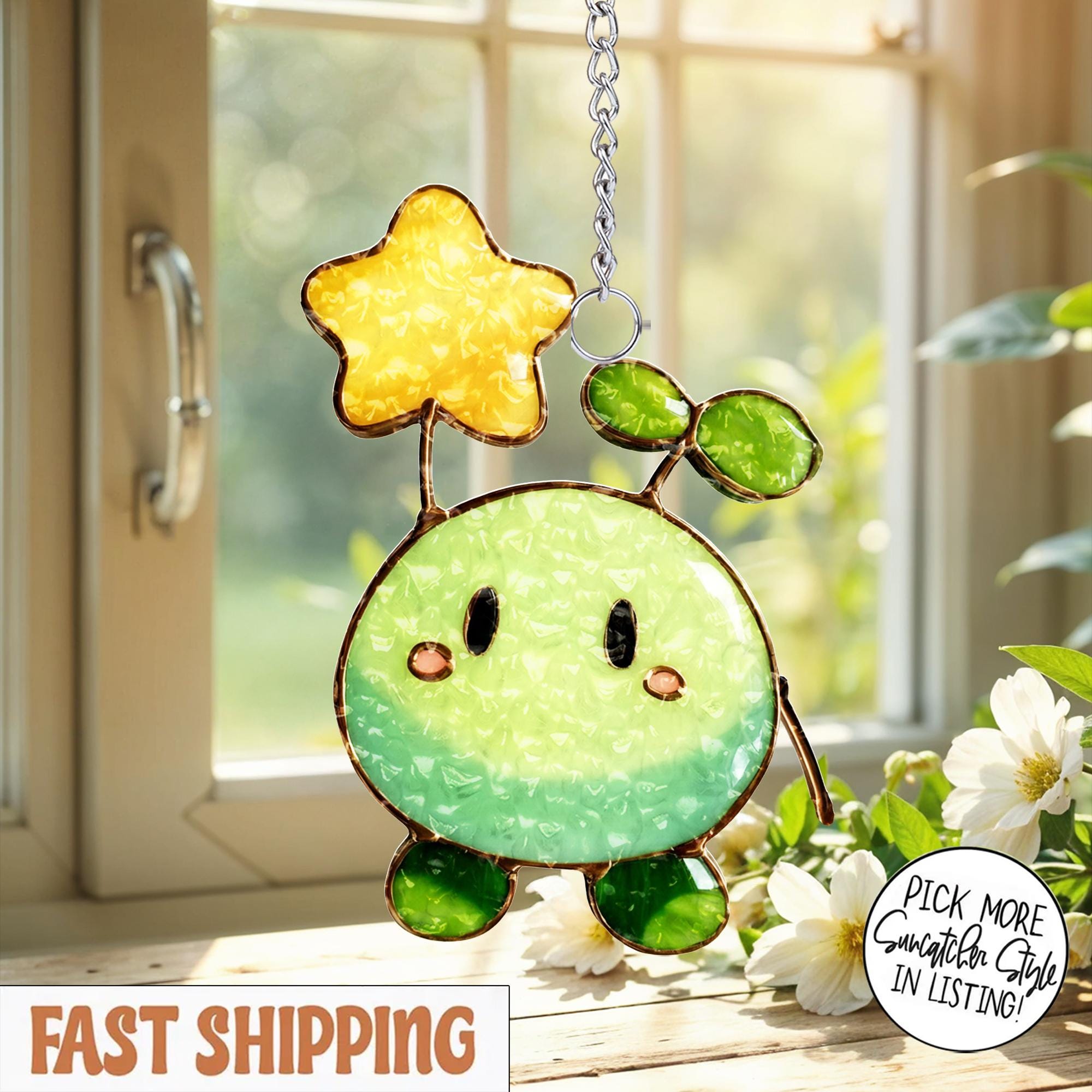 Stardew Valley Suncatcher, Junimo Acrylic Window Hanging, Fan Art Home ...