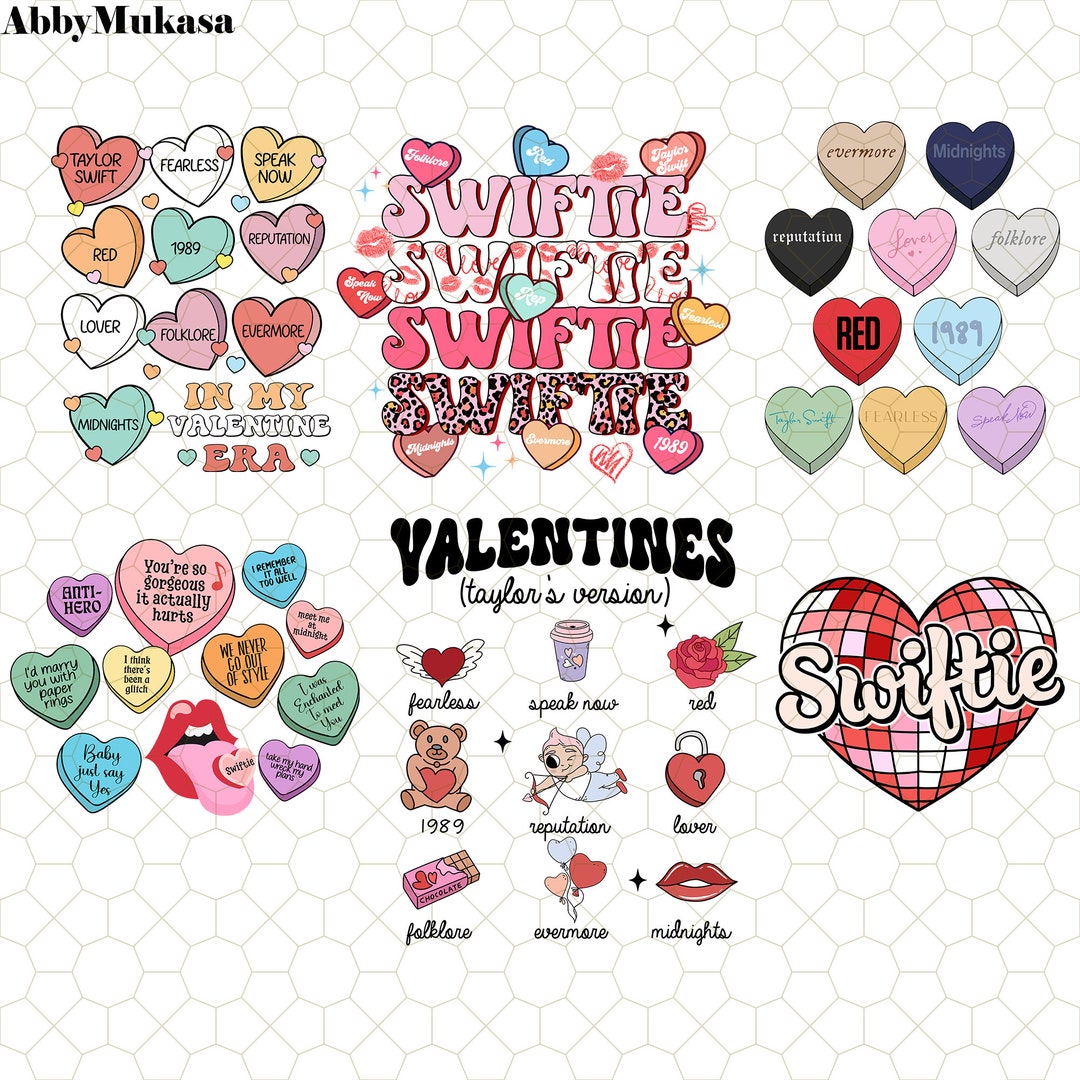 Swiftie Valentine Bundle Png, Swiftie Lover Valentine Bundle Png, Happy ...
