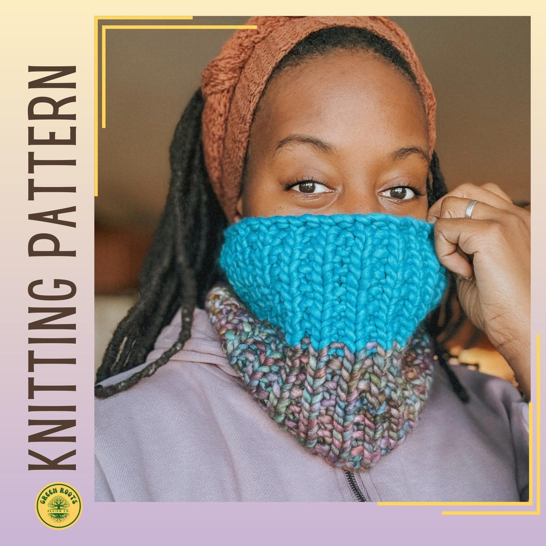 Chunky Waffle Rib Cowl Knitting Pattern, Bulky Cowl Knit, Malabrigo ...