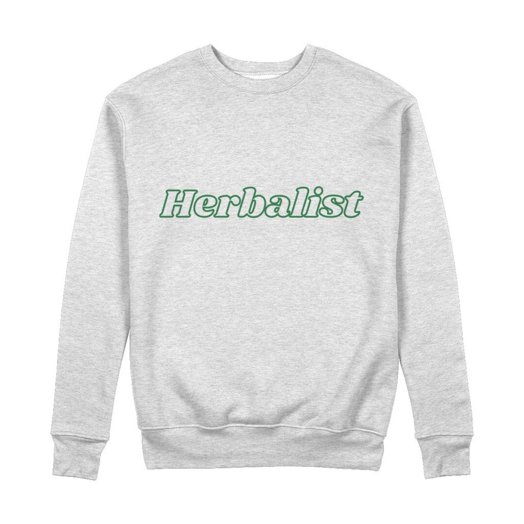 Organic Herbalist Cotton Sweatshirt, Black Owned Shop, Herbalist Gift ...