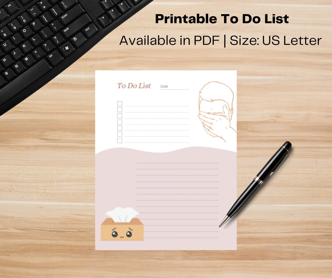 To Do List Printable PDF Simple Task List Printable and - Etsy México