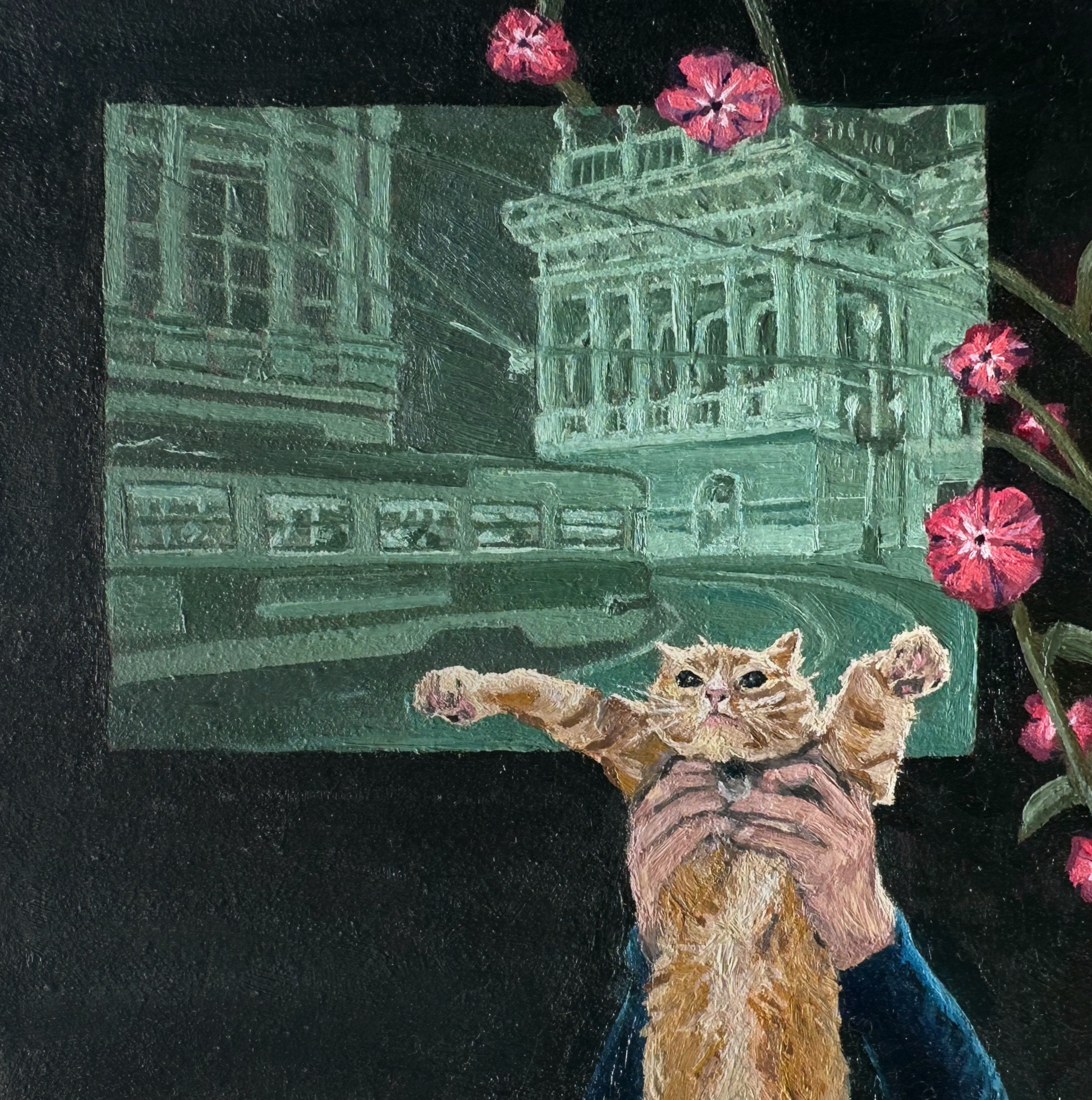 Trout the Cat Original Oil Painting - Etsy