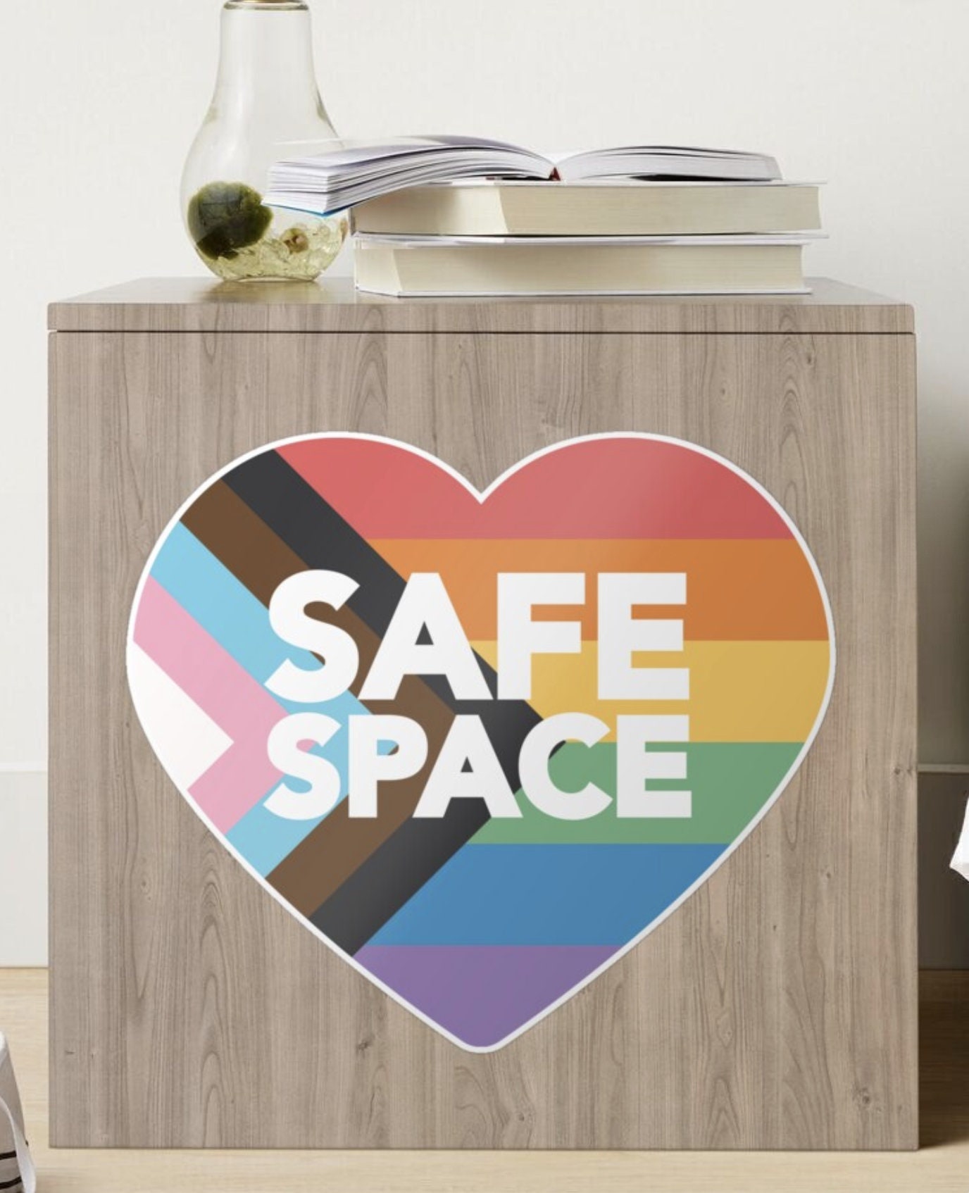 Safe Space LGBT Pride Flag Stickers (eps, Svg and Png) - Digital ...