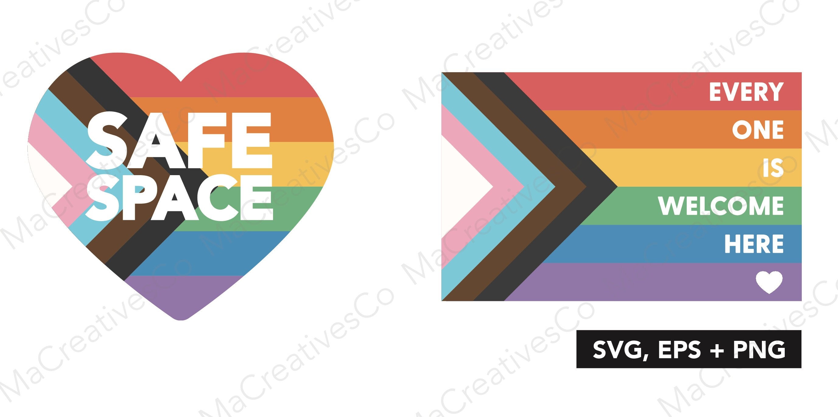 Safe Space LGBT Pride Flag Stickers (eps, Svg and Png) - Digital ...